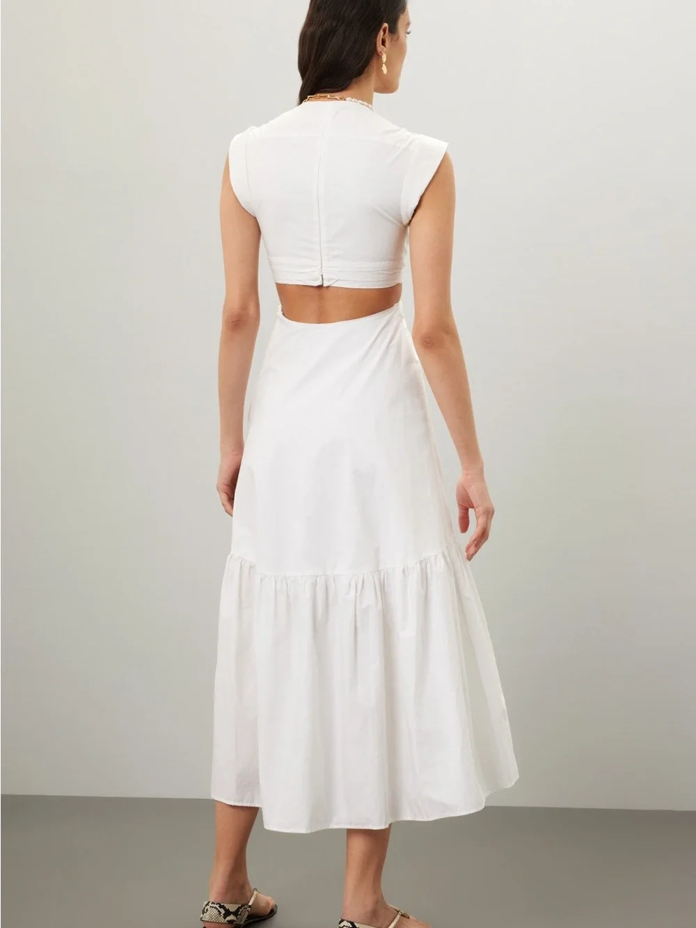 A.L.C. | Dresses | Alc White Knotfront Midi Dress | Poshmark